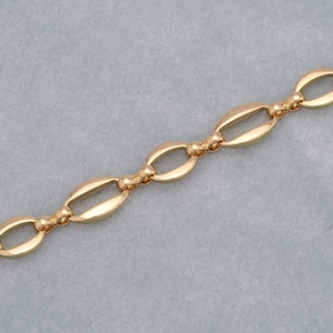 Gold Oval Chains, 18K Gold Filled Figure 8 Chains, Round Chains，button ...