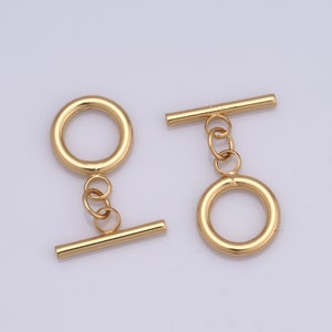 Gold OT Clasp, 18K Gold Filled Necklace and Bracelet DIY Jewelry Making ...
