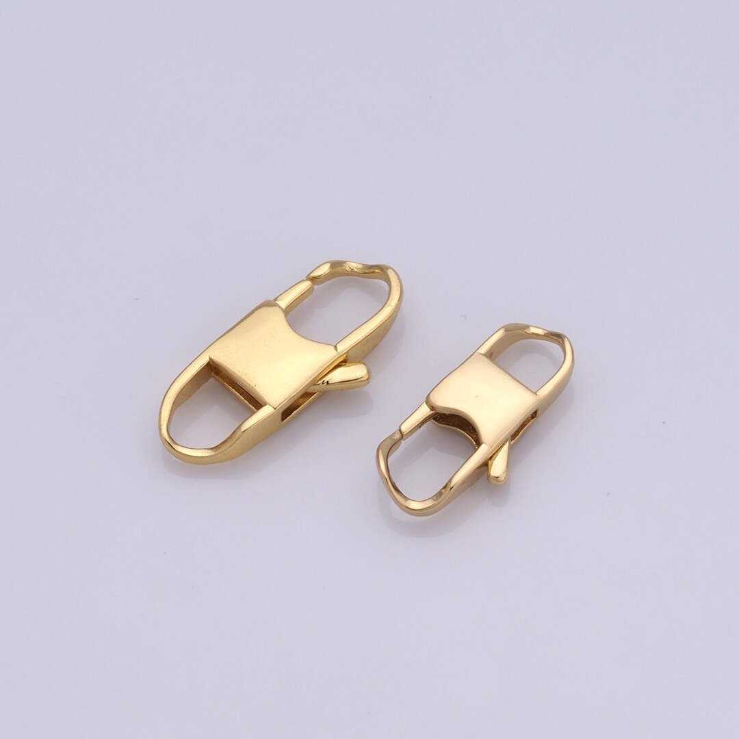 Spring Figure 8 Clasp, 18K Gold Filled Lobster Clasp, DIY Jewelry ...