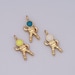 Enamel Gold Astronaut Pendant,18k Gold Filled Spaceman Charms,diy ...