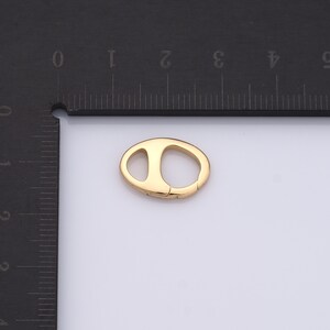Silver Oval Figure 8 Clasp, 18K Gold Filled Spring Clasp, DIY Jewelry ...
