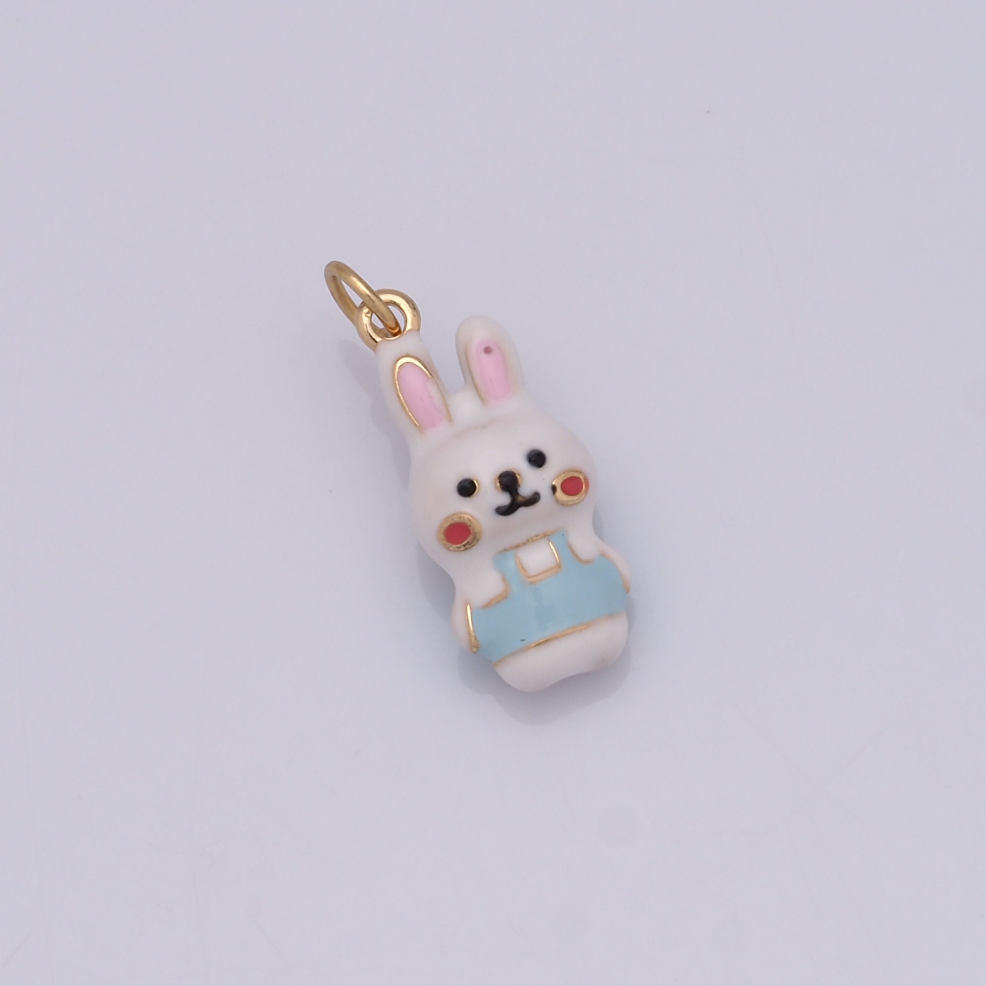 Enamel Animal Pendant, 18K Gold Filled Animal Charm, DIY Jewelry Making ...