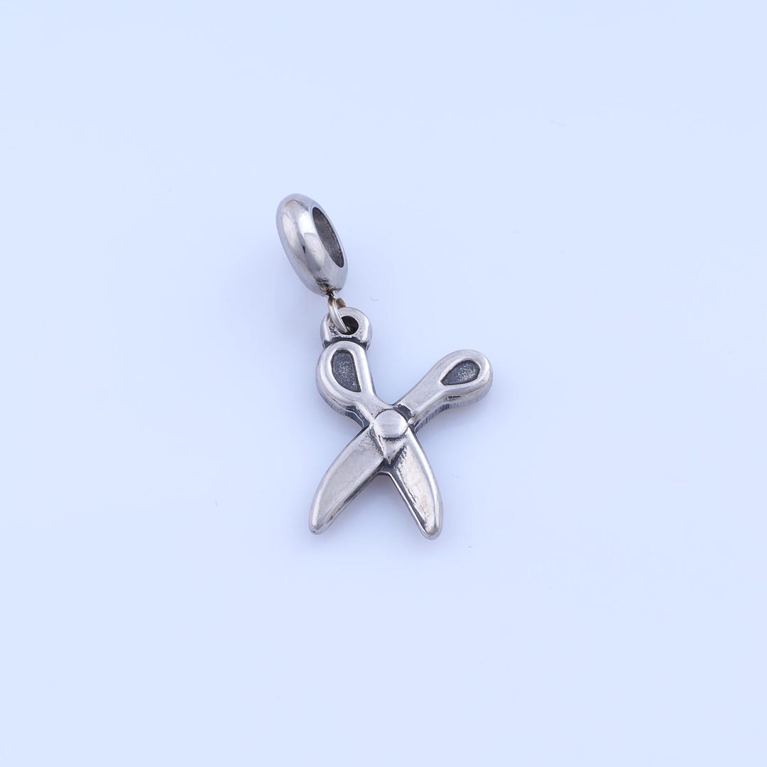 Steel Scissors Pendant,scissors Charms,stainless Steel Scissors Charms ...