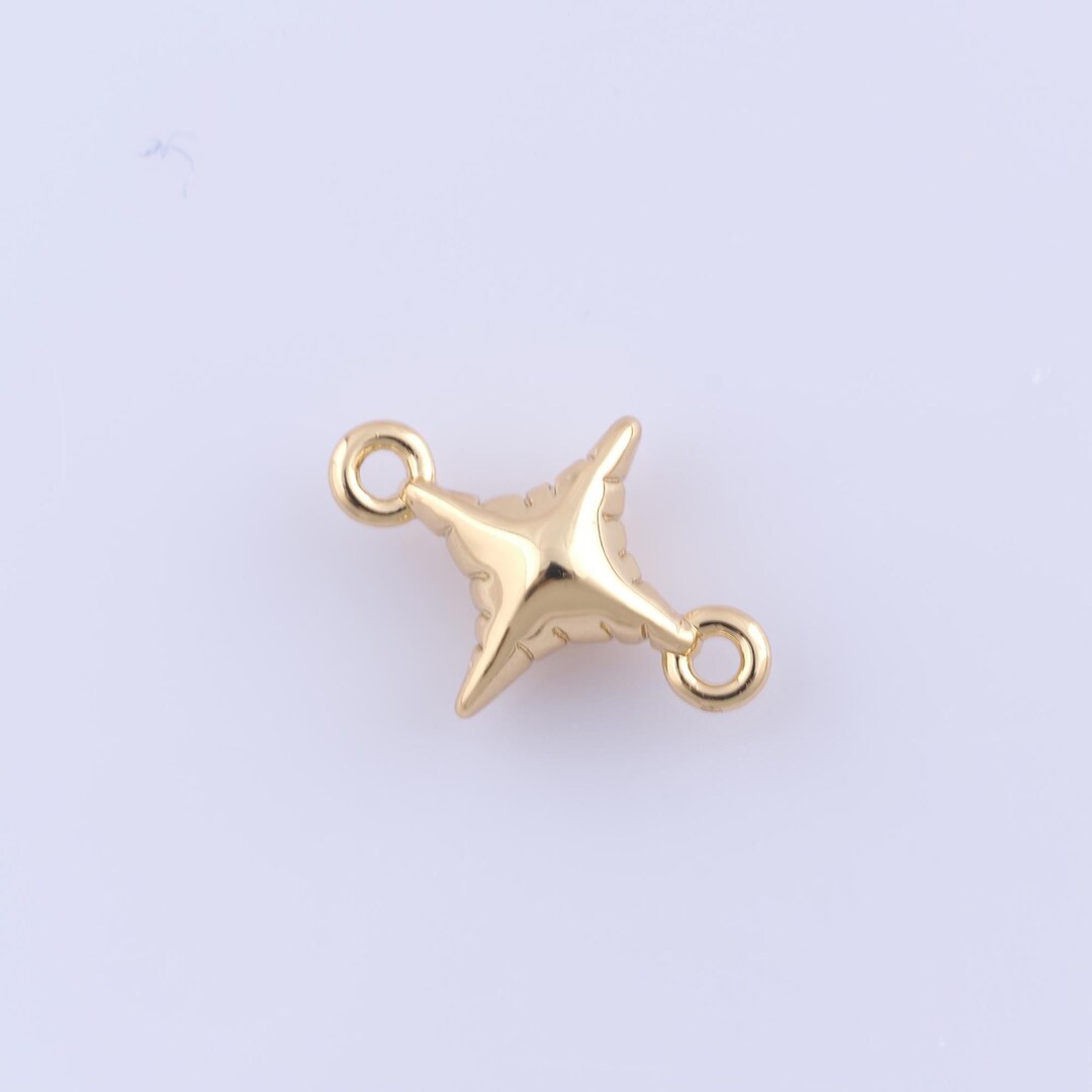 Gold Star Connectors, 18K Gold Filled Celestial Connectors, DIY Jewelry ...