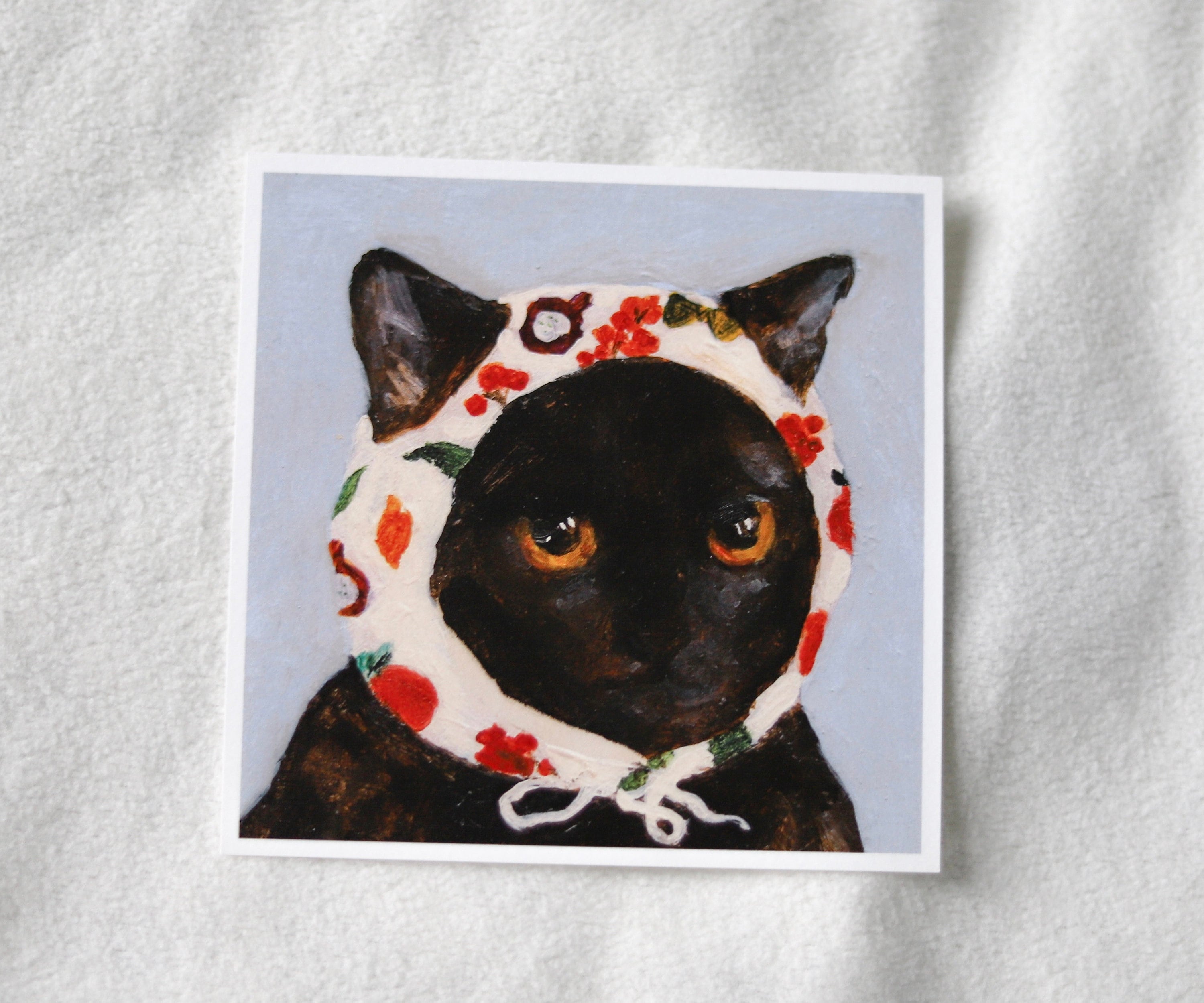 Black Babushka Cat - Etsy UK