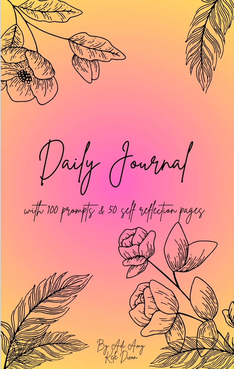 Daily Prompt Journal Printable Journal for Mental Health Digital Daily ...