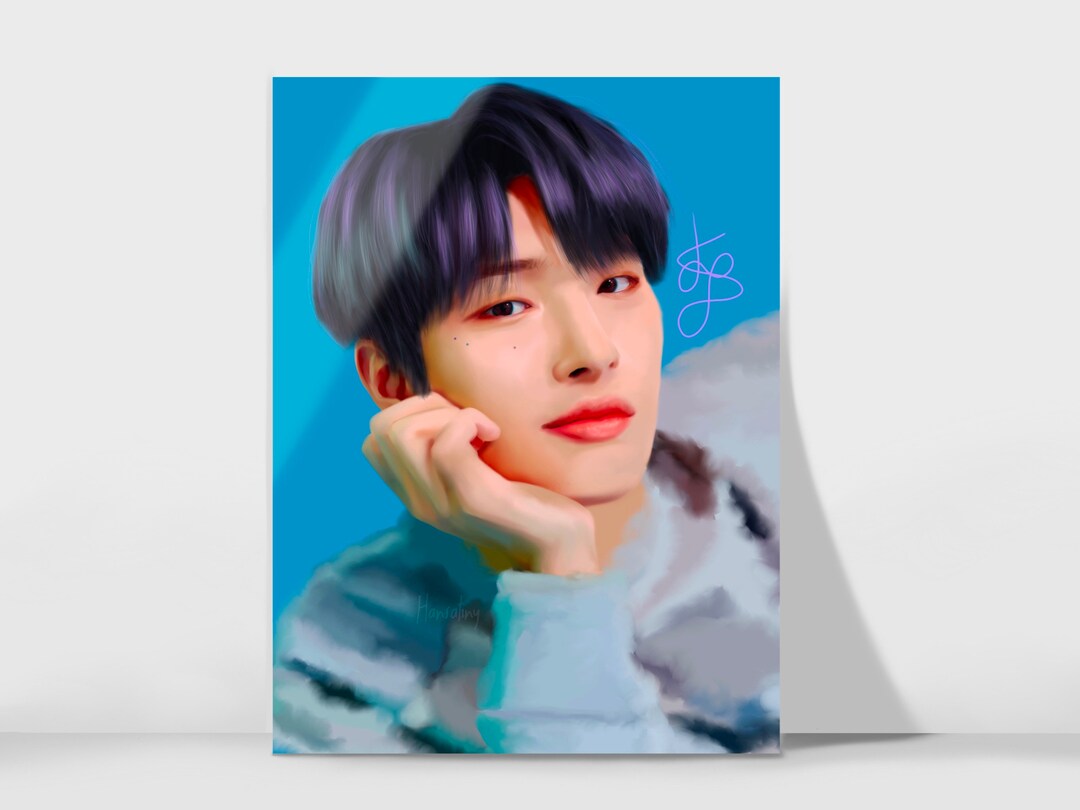 Mingi ATEEZ Art Print - Kpop Fanart - Kpop Gift - Etsy