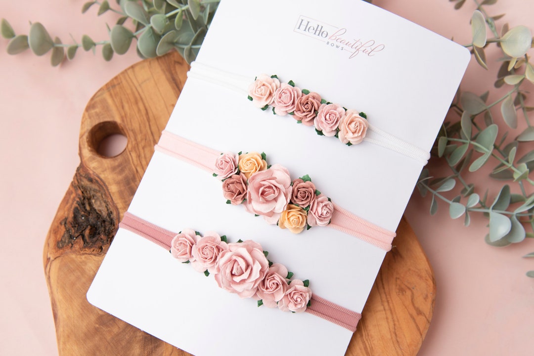 Newborn Headbands, Baby Girl Headbands, Flower Girl Headbands ...