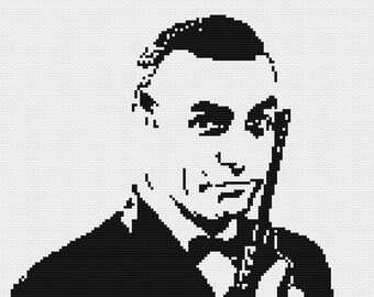 James Bond Cross Stitch | Etsy