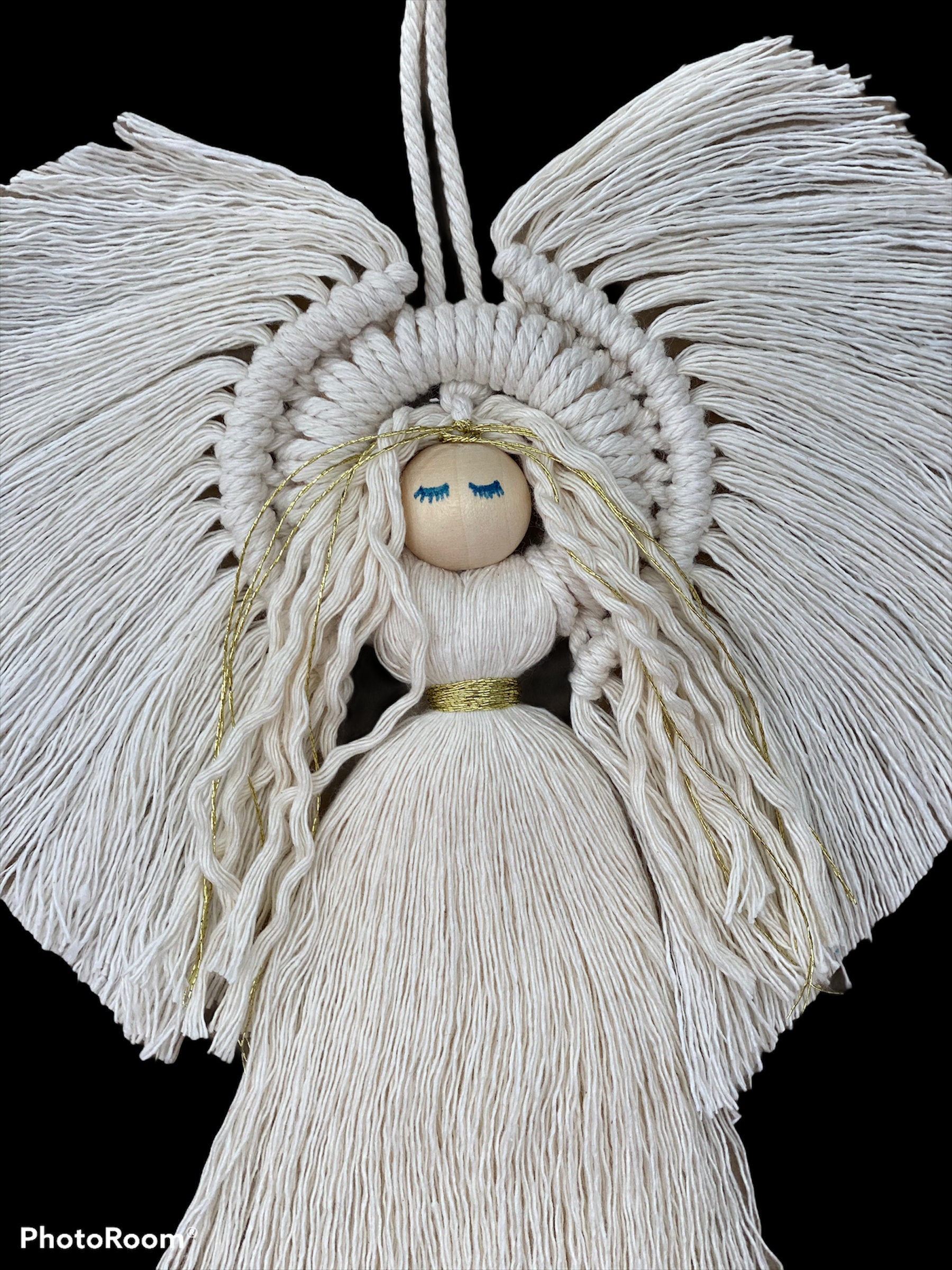 Macrame Angel Ornament | Etsy
