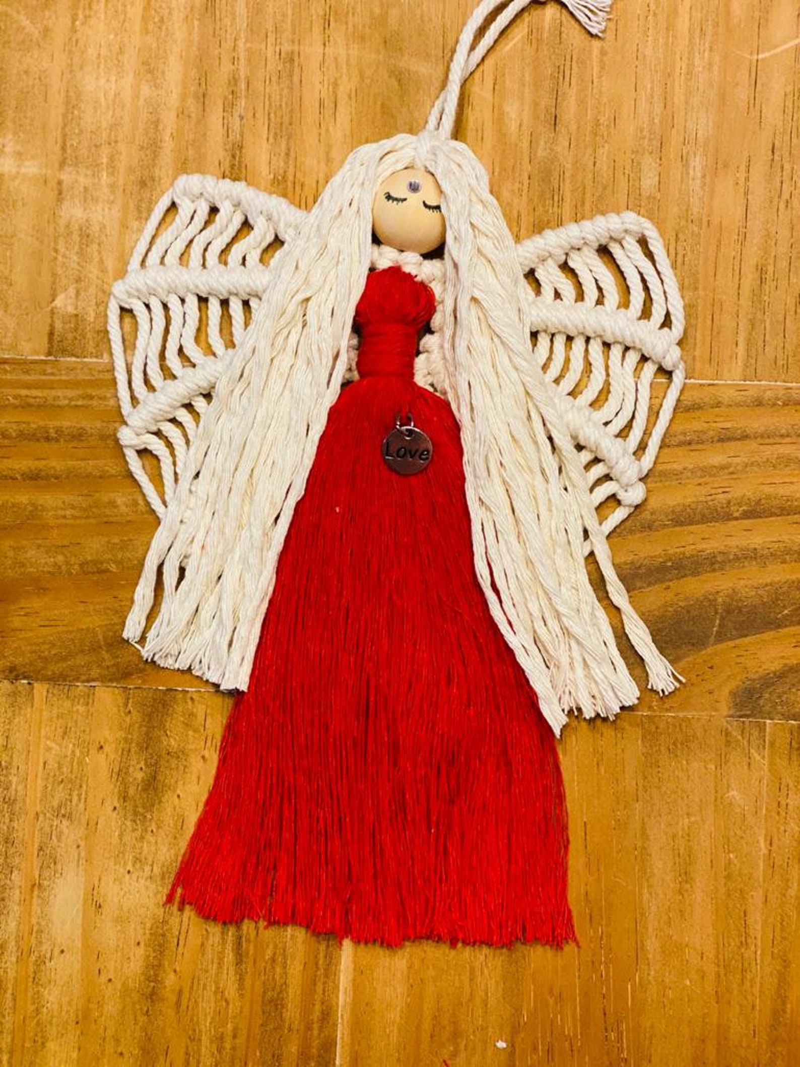 Macrame Angel Ornament | Etsy