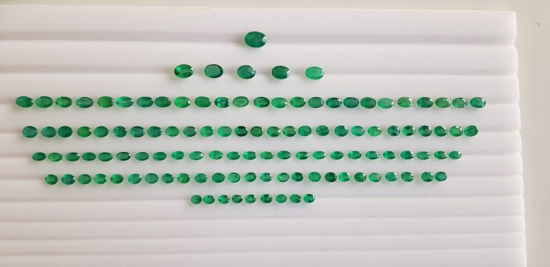 Emerald Oval Cut 4x3mm to 8x6mm 100%natural Emerald Loose Stone ...