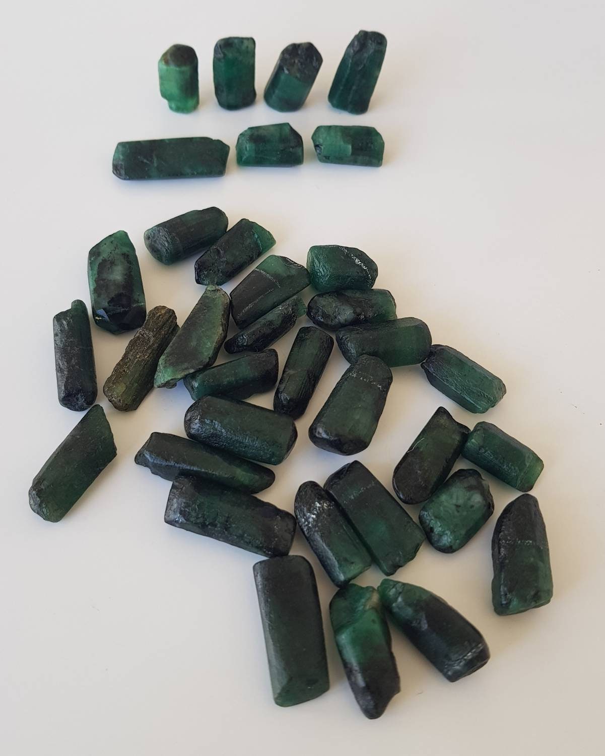 Rough Emerald Stone Natural Emerald Tube Shaped Brazilian | Etsy