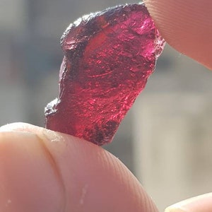 Rough Garnet Natural Red and Pink Garnet Untreated January - Etsy