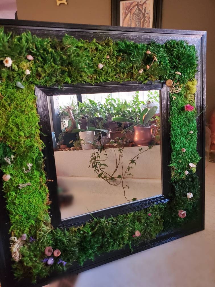 Moss Art Mirror - Etsy