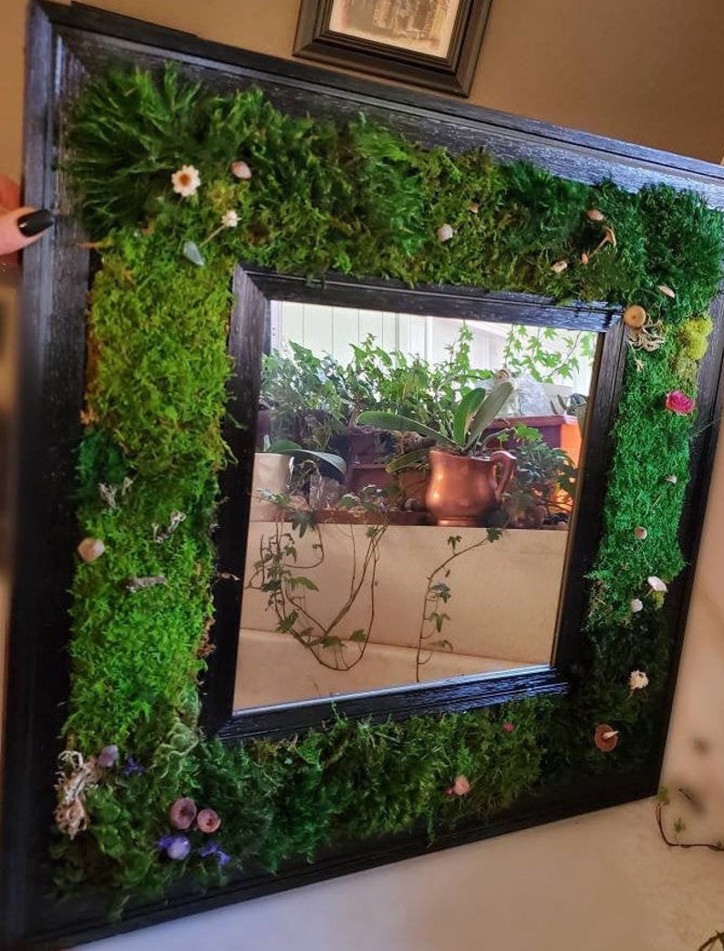 Moss Art Mirror - Etsy