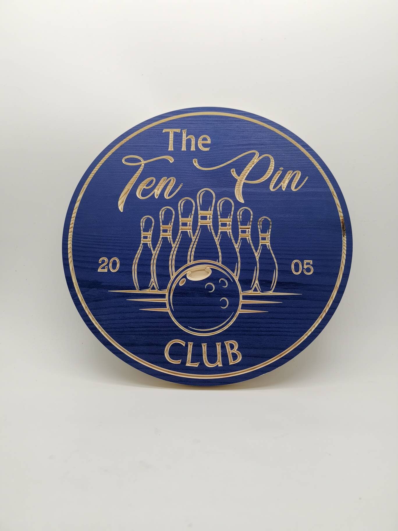 Ten Pin Bowling Club Wall Sign Custom Man Cave Games Room - Etsy UK