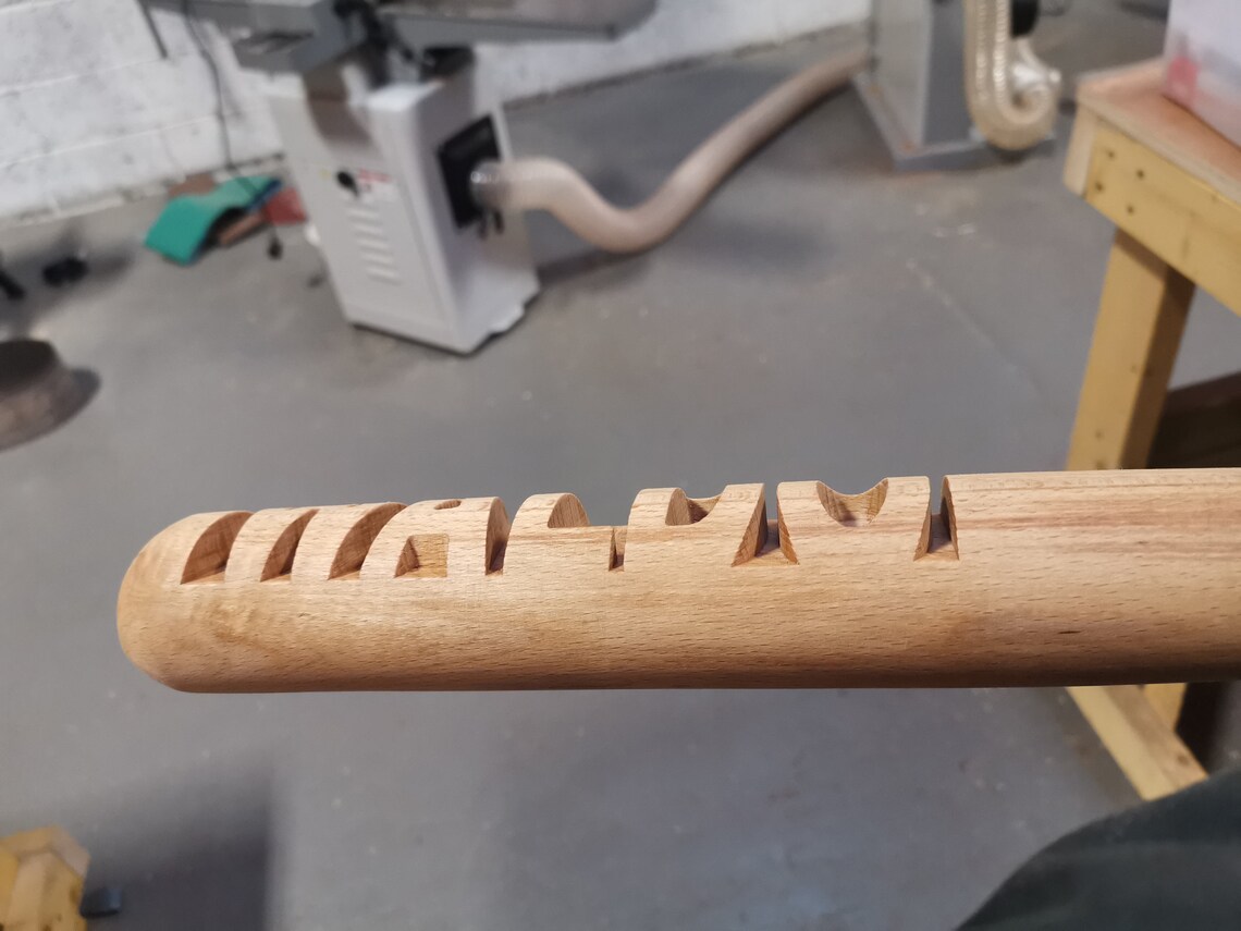 Custom Carved Baseball Bat Personalized Gift for Dad Him Man | Etsy UK