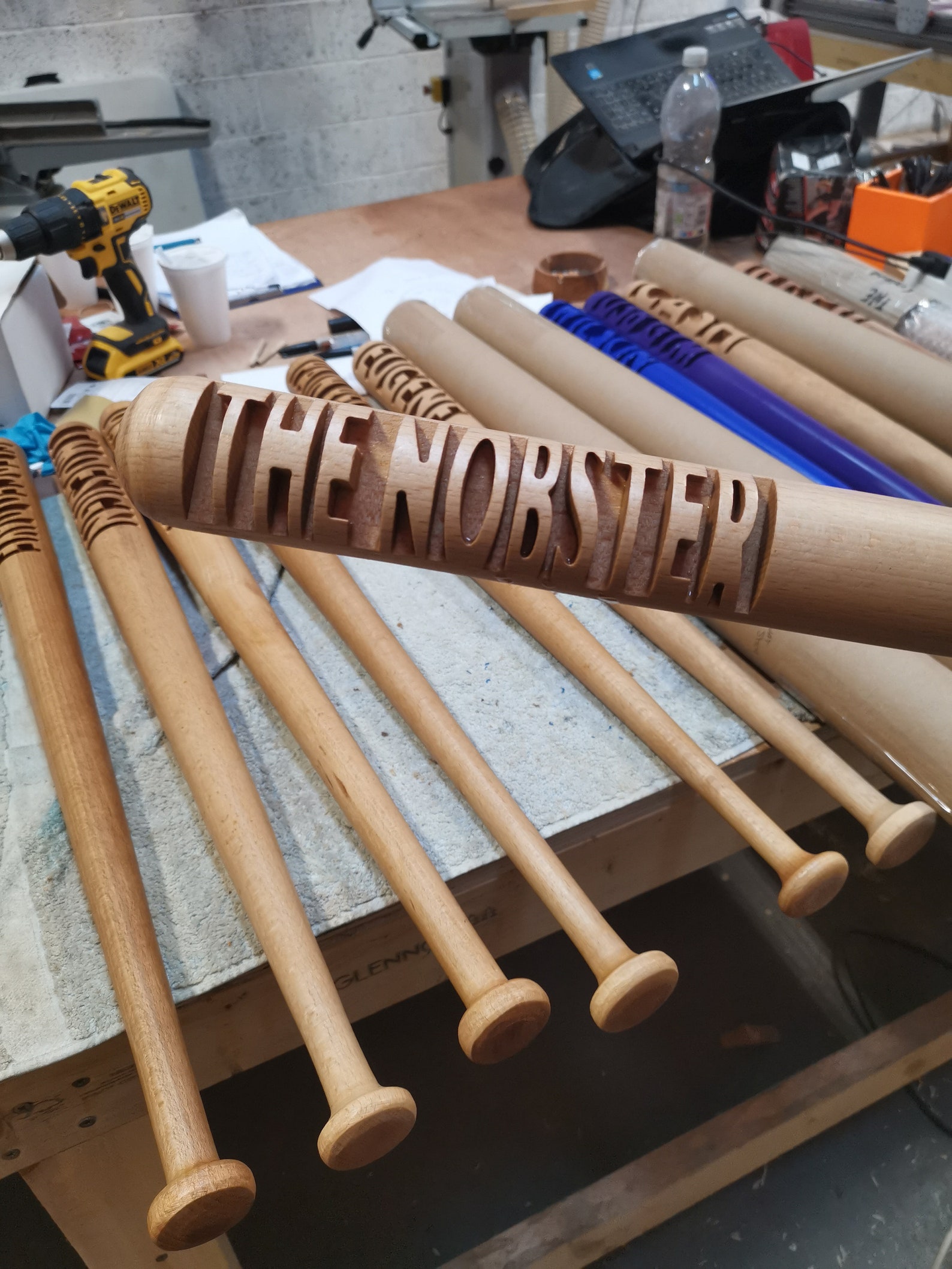 Custom Carved Baseball Bat Personalized Gift for Dad Him Man | Etsy UK