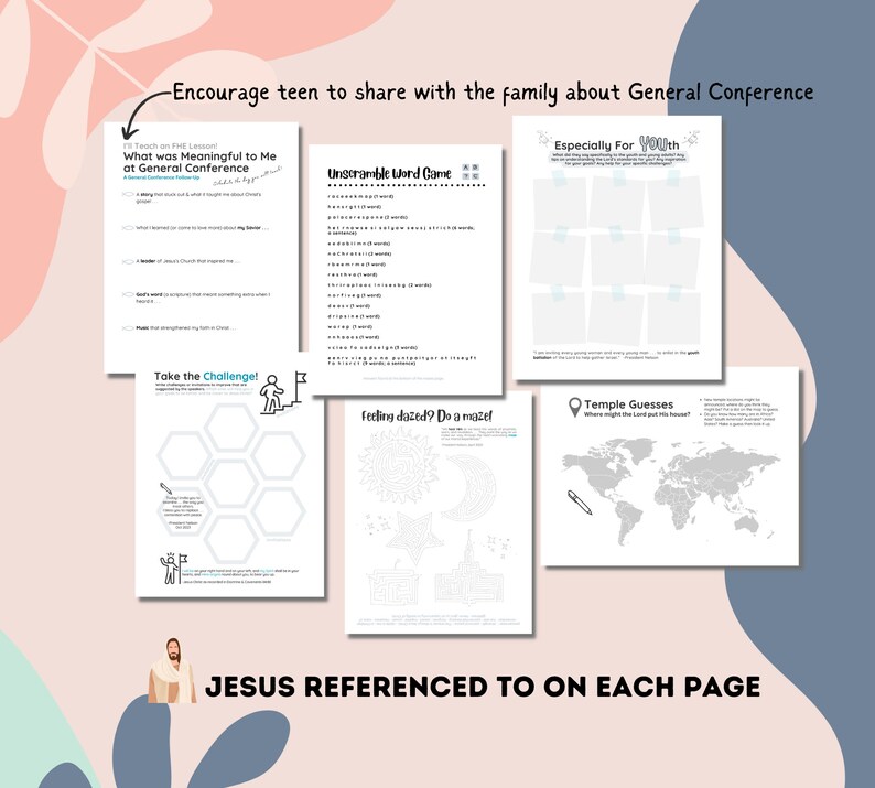 Youth and Teen General Conference Notes and Activities Bundle - Etsy