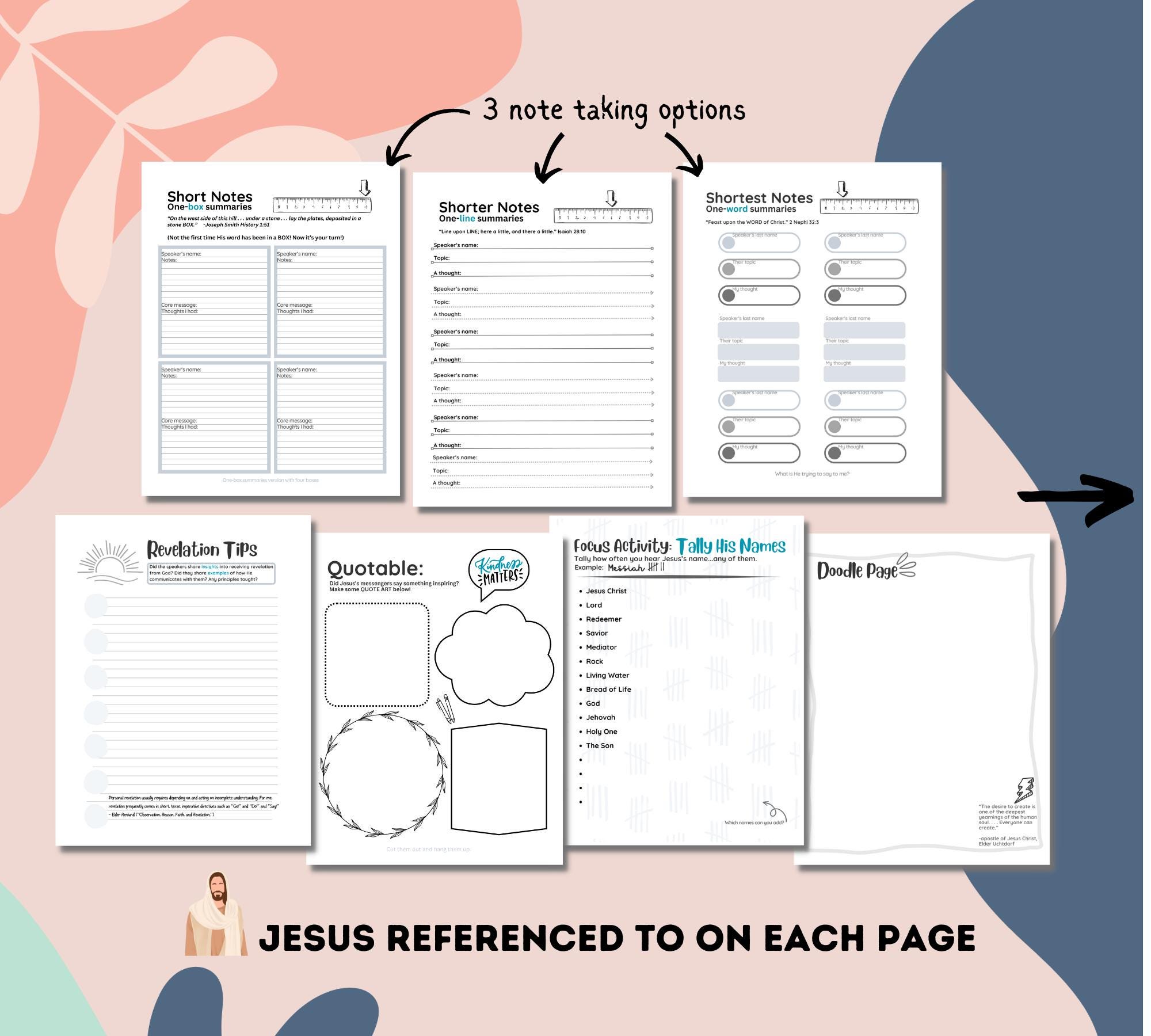 Youth and Teen General Conference Notes and Activities Packet - Etsy