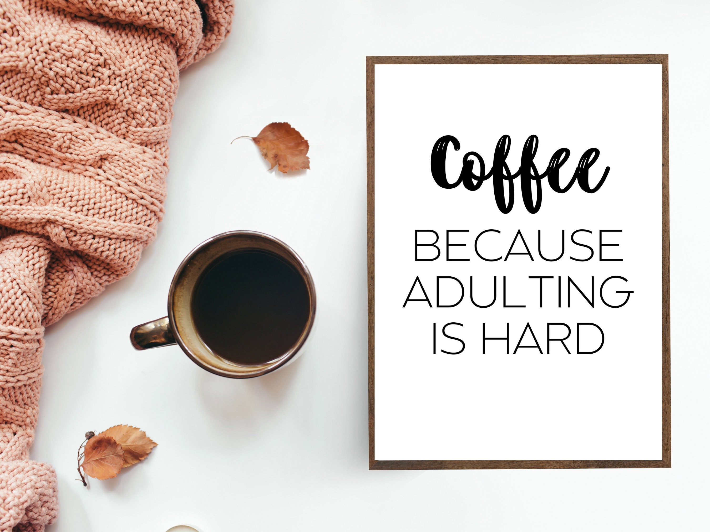 Coffee Quote Coffee Bar Sign Coffee Bar Decor Coffee Station Coffee Bar ...