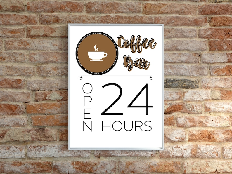 Coffee Open Sign | Coffee Bar Sign | Coffee Bar Decor | Coffee Station ...