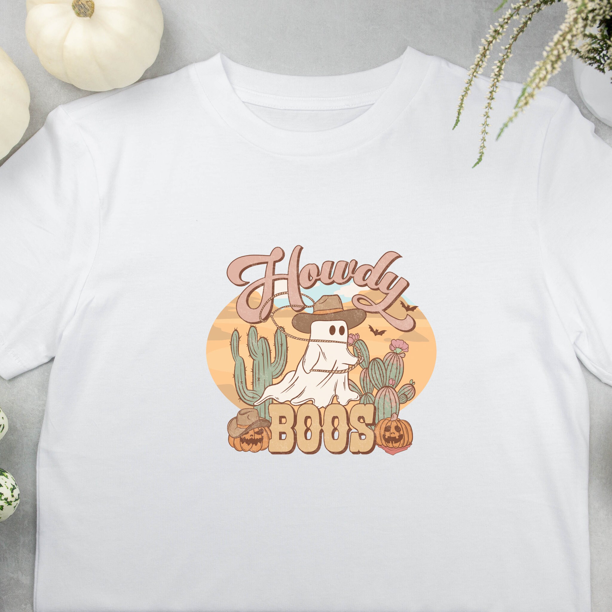 Howdy Boos Shirt | Ghost Cowboy | Funny Halloween T-shirts | Retro ...
