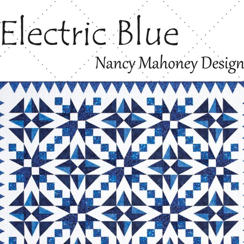 Electric Blue Quilt Pattern PDF Digital Download - Etsy