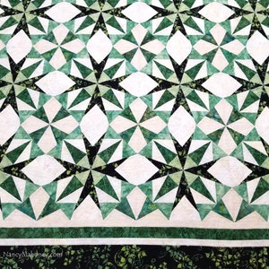 Spring Green Quilt Pattern (PDF Digital Download), Foundation Paper ...