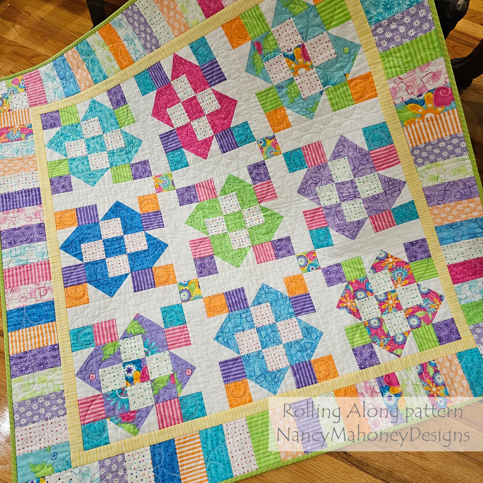 Rolling Along Quilt Pattern (PDF Digital Download) - Etsy