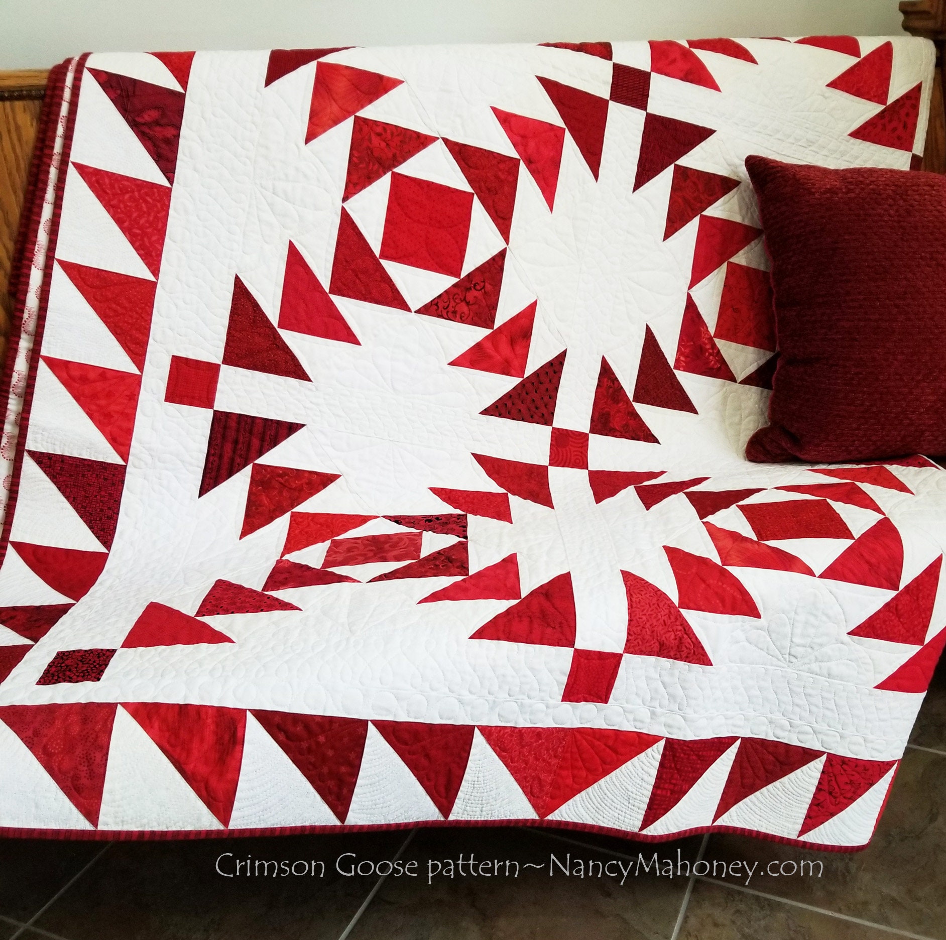 Crimson Goose Quilt Pattern PDF Digital Download - Etsy