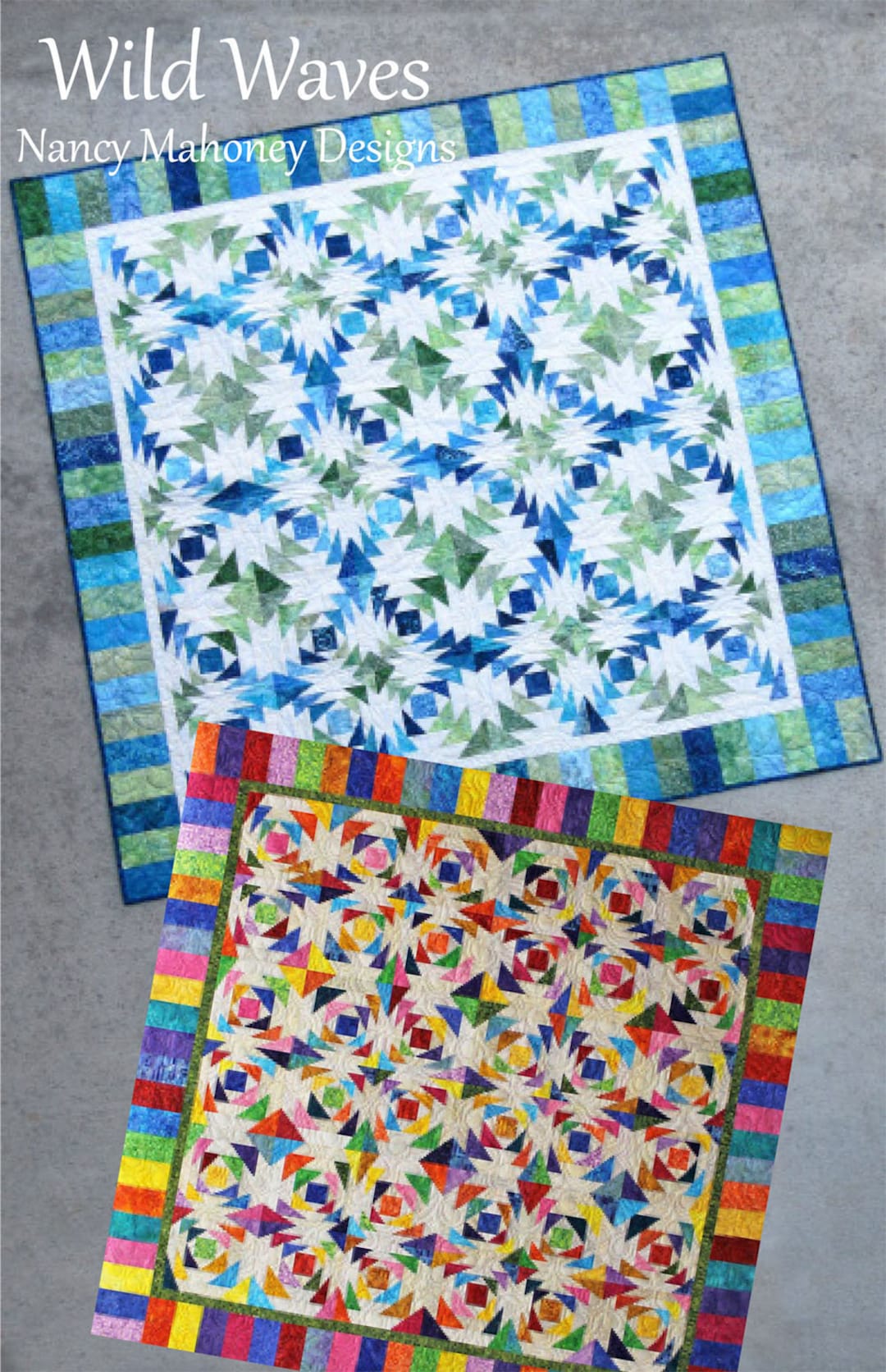Wild Waves Quilt Pattern (PDF Digital Download), Foundation Paper ...