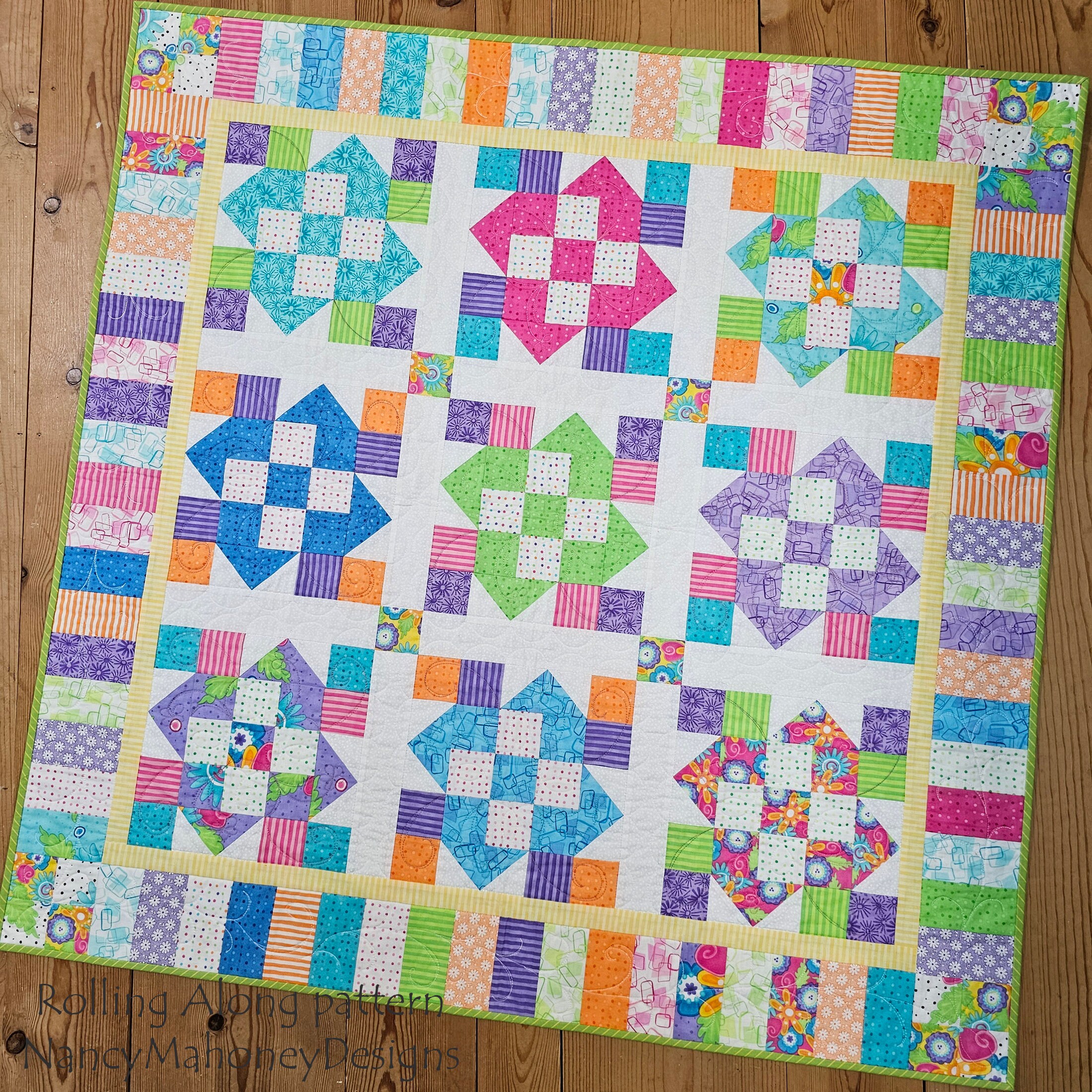 Rolling Along Quilt Pattern (PDF Digital Download) - Etsy