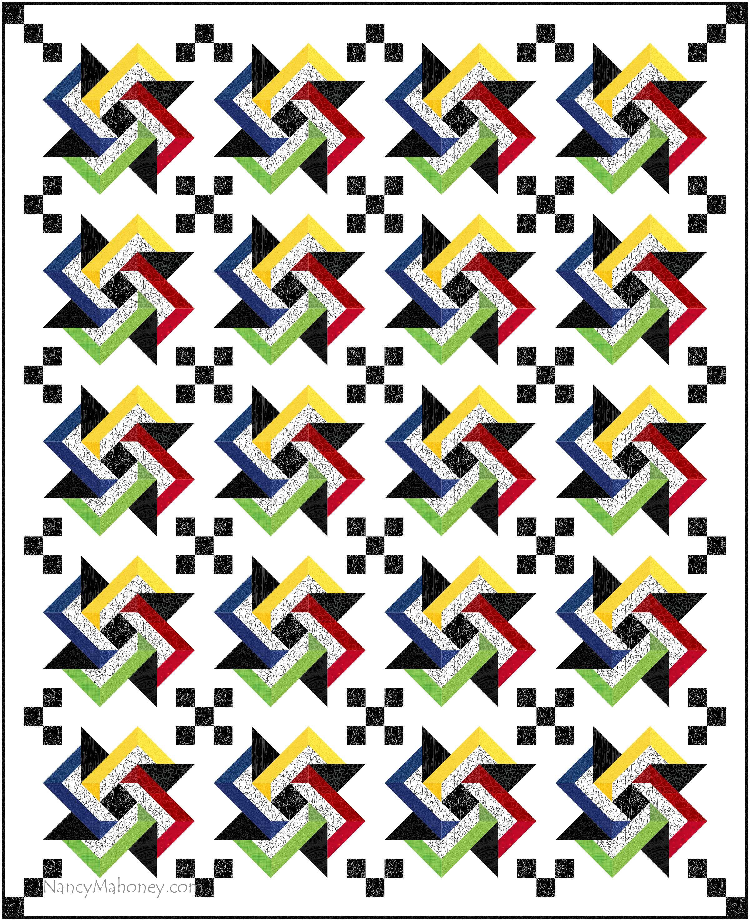 Rainbow Stars Quilt Pattern PDF Digital Download - Etsy