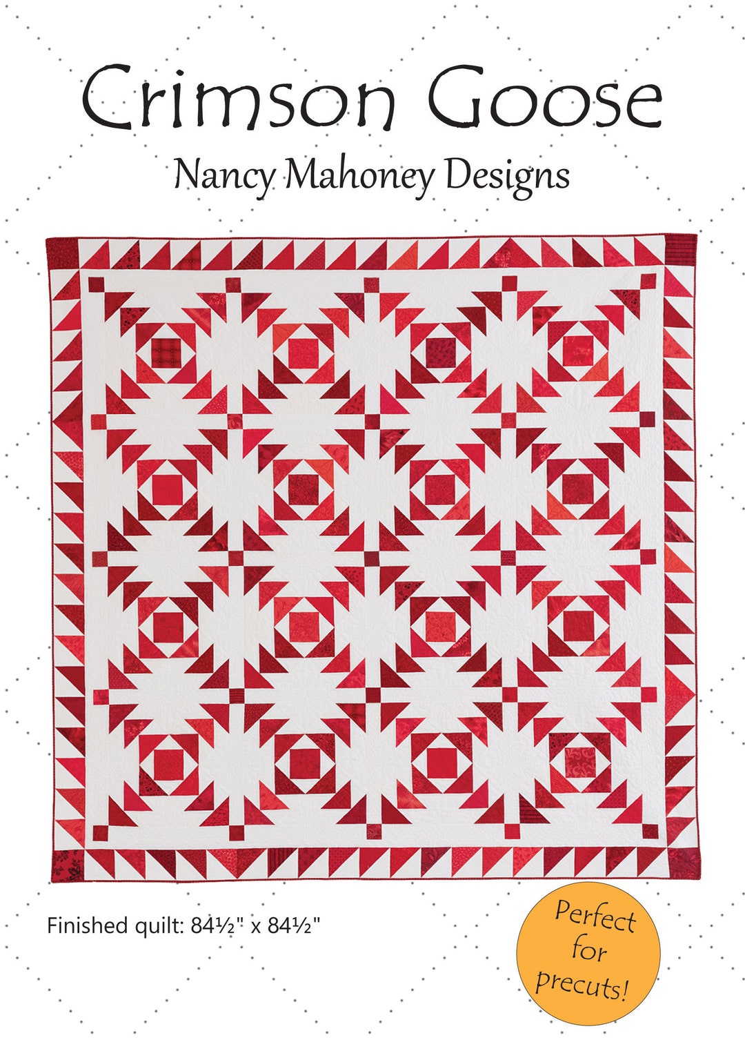 Crimson Goose Quilt Pattern (PDF Digital Download), Foundation Paper ...