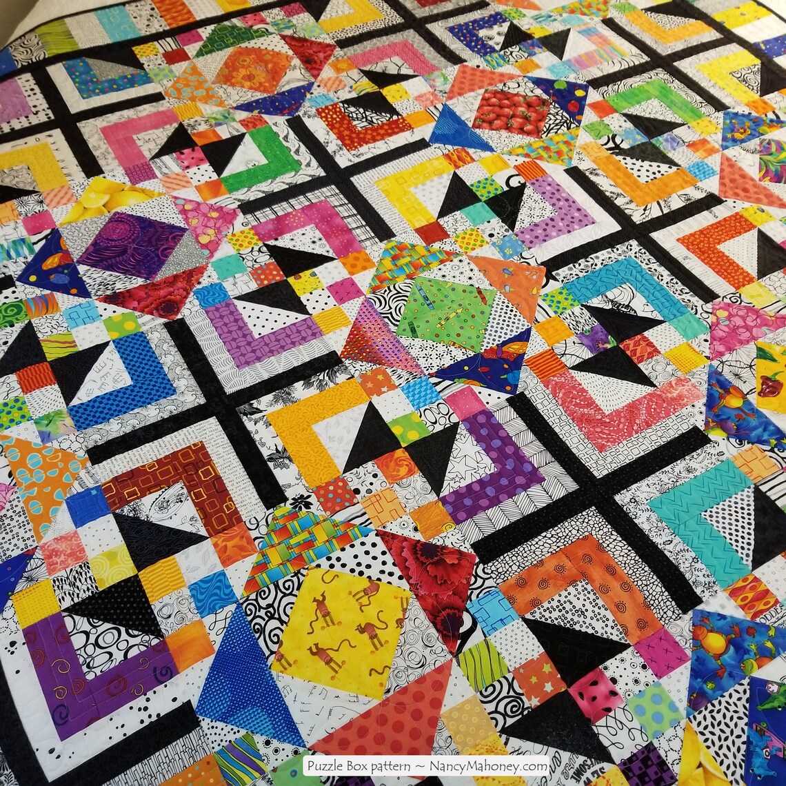 Puzzle Box Quilt Pattern paper Copy - Etsy