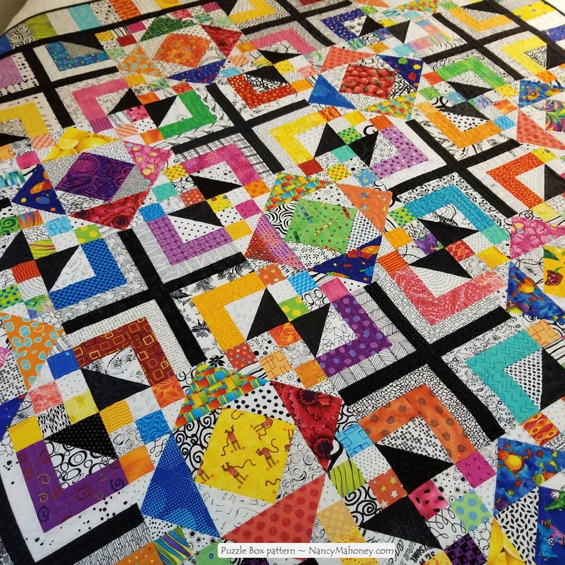 Puzzle Box Quilt Pattern (paper Copy) - Etsy