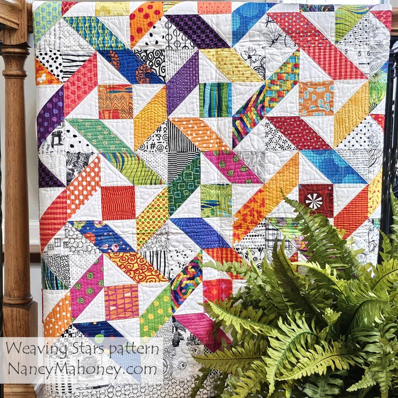 Weaving Stars Quilt Pattern (PDF Digital Download) - Etsy Australia