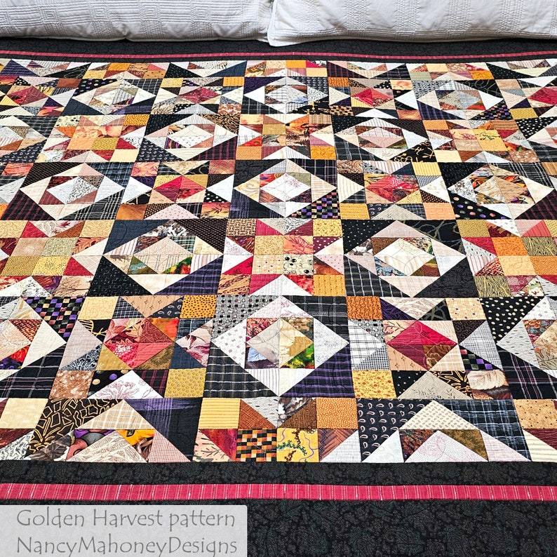 Golden Harvest Quilt Pattern (PDF Digital Download) - Etsy