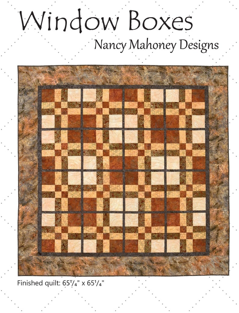 Window Boxes Quilt Pattern PDF Digital Download - Etsy