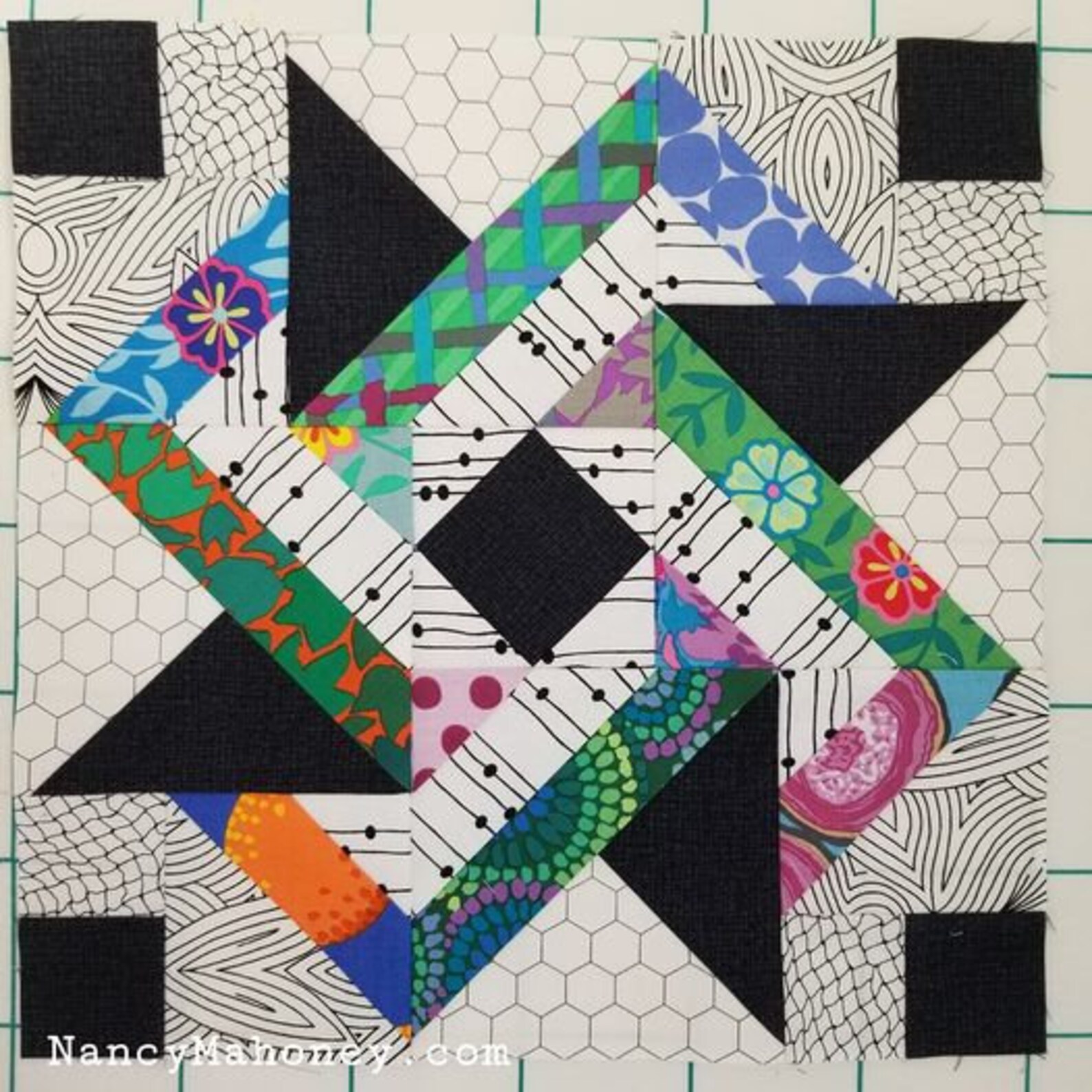 Rainbow Stars Quilt Pattern paper Copy - Etsy