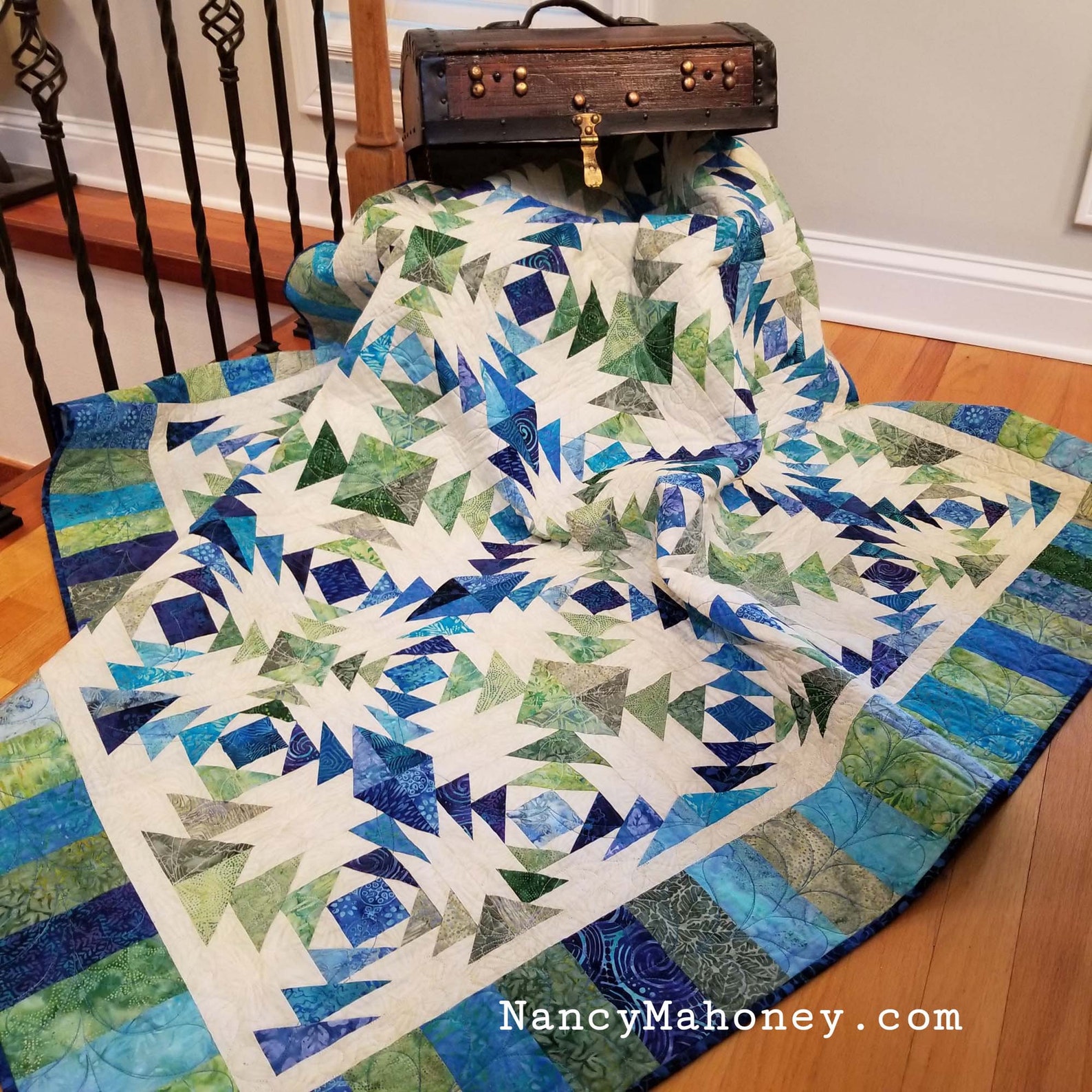 Wild Waves Quilt Pattern (PDF Digital Download), Foundation Paper ...