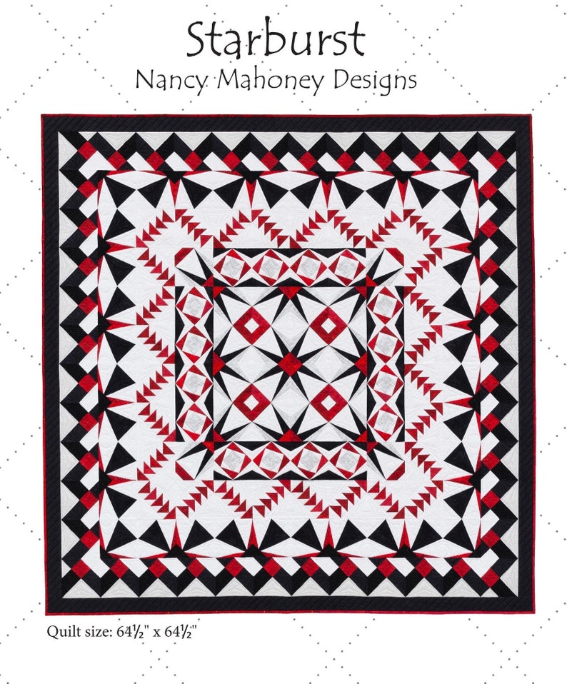 Starburst Quilt Pattern (PDF Digital Download), Foundation Paper Pieced ...