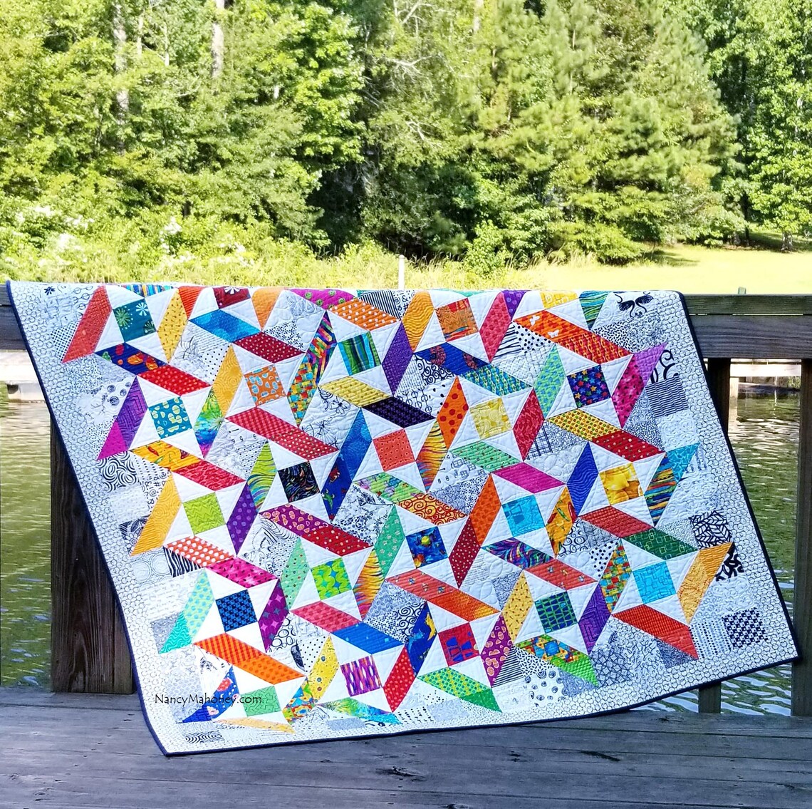 Weaving Stars Quilt Pattern paper Copy - Etsy