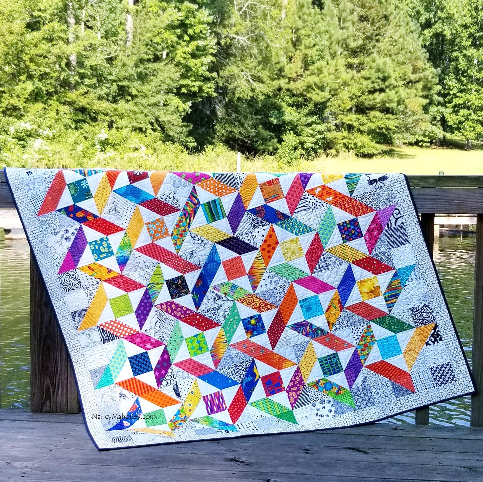 Weaving Stars Quilt Pattern paper Copy - Etsy