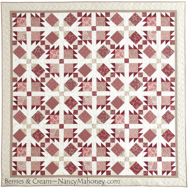 Berries & Cream Quilt Pattern (PDF Digital Download) - Etsy