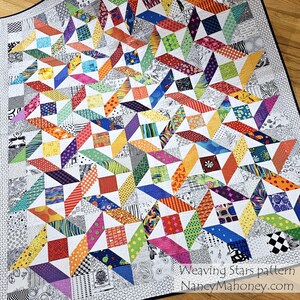 Weaving Stars Quilt Pattern (paper Copy) - Etsy