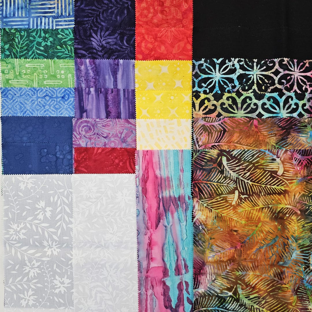 26 Precut BATIK Fabric 10" X 10" Squares, Precut Bundle Includes Some ...