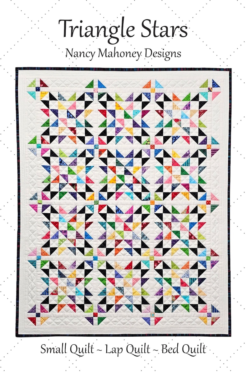 Triangle Stars Quilt Pattern PDF Digital Download - Etsy
